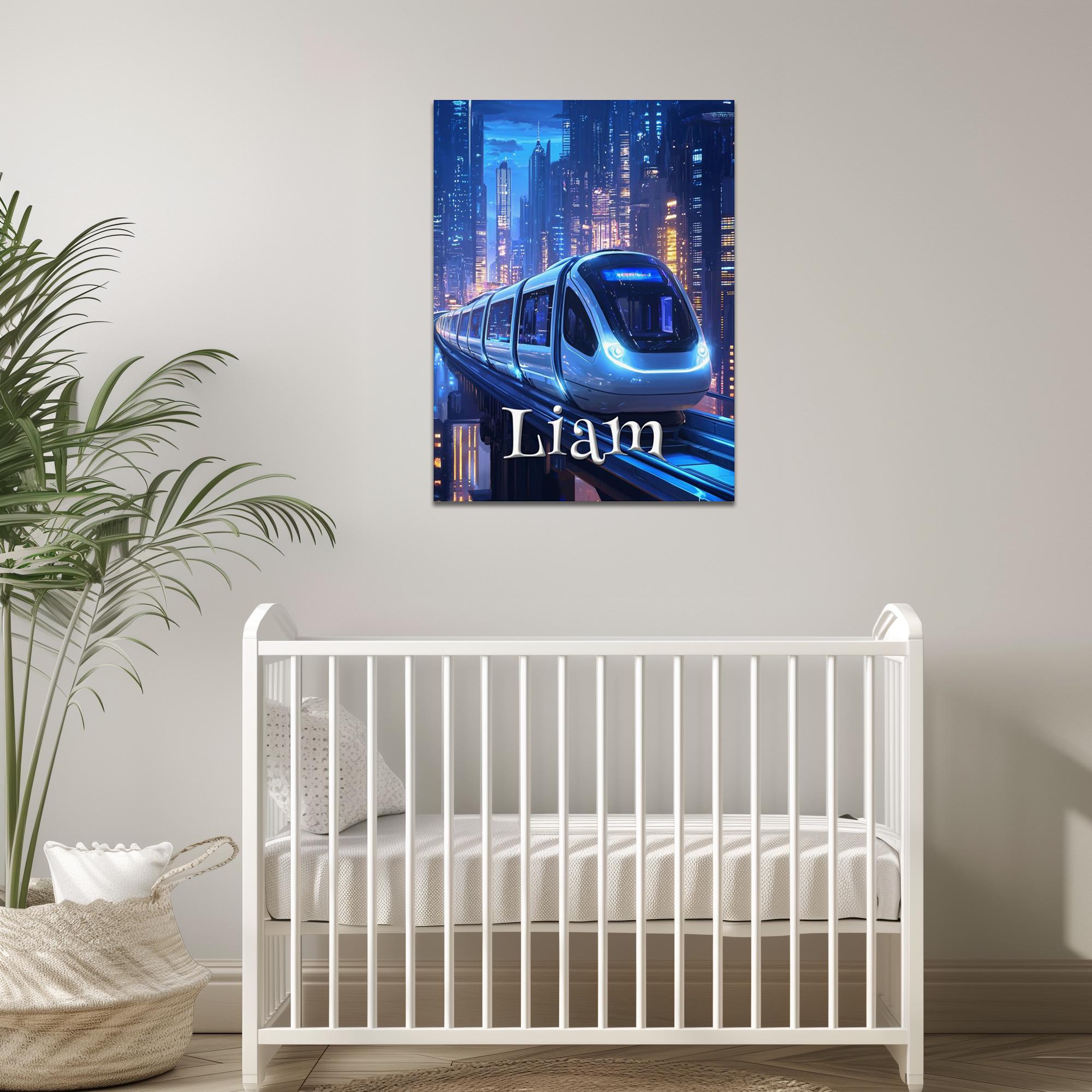 Personalized Monorail Poster for Kids Poster – Grandchild Gift Idea ...