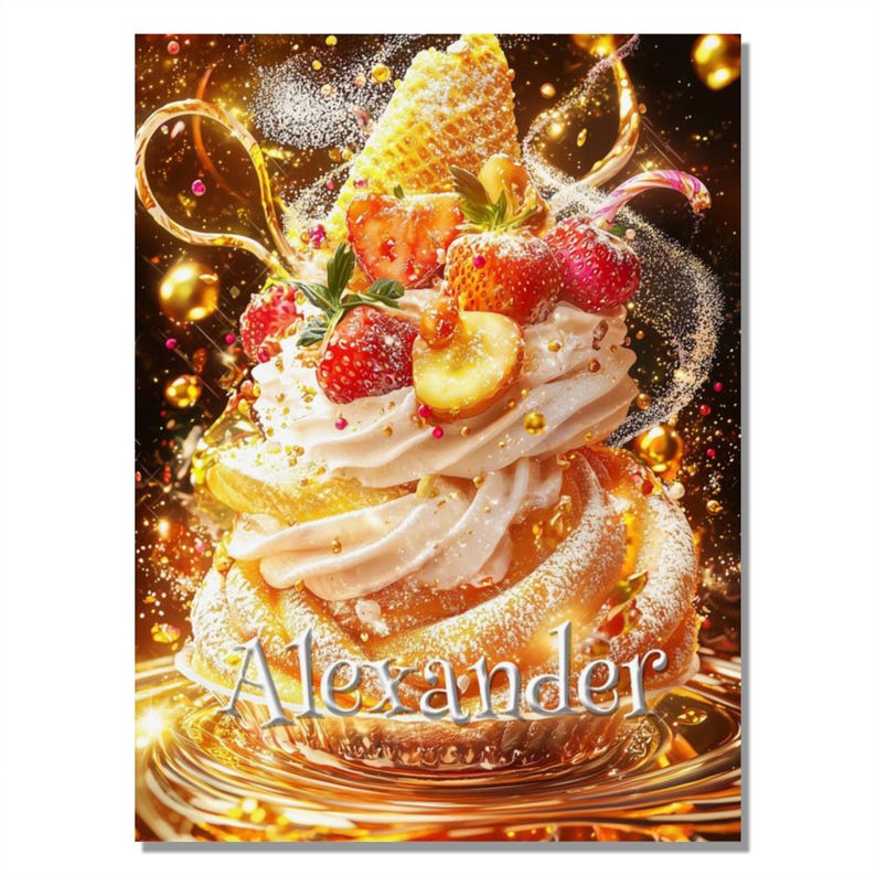 Personalized Funnel Cake Poster for Kids Poster – Learning Made Fun ...