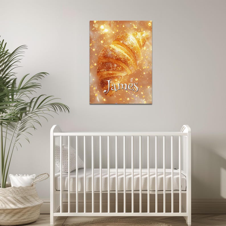 Personalized Croissant Poster for Kids Poster – Creative Room Decor ...