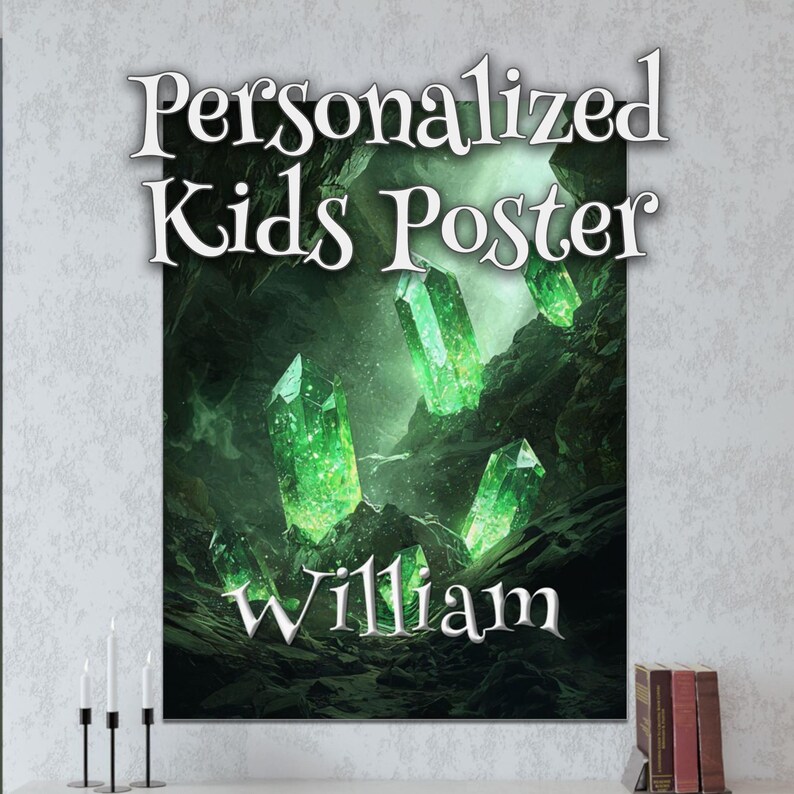 Personalized Emerald Ore Poster for Kids Poster – Personalized Keepsake ...