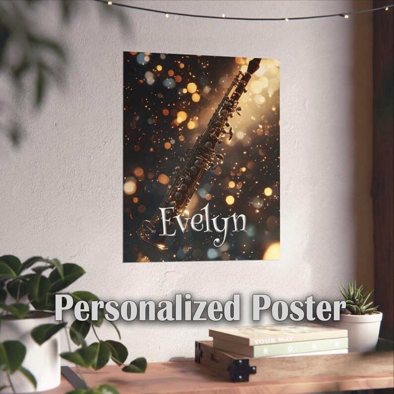 Personalized Clarinet Poster for Kids – Unique Art Display – Ideal Gift ...