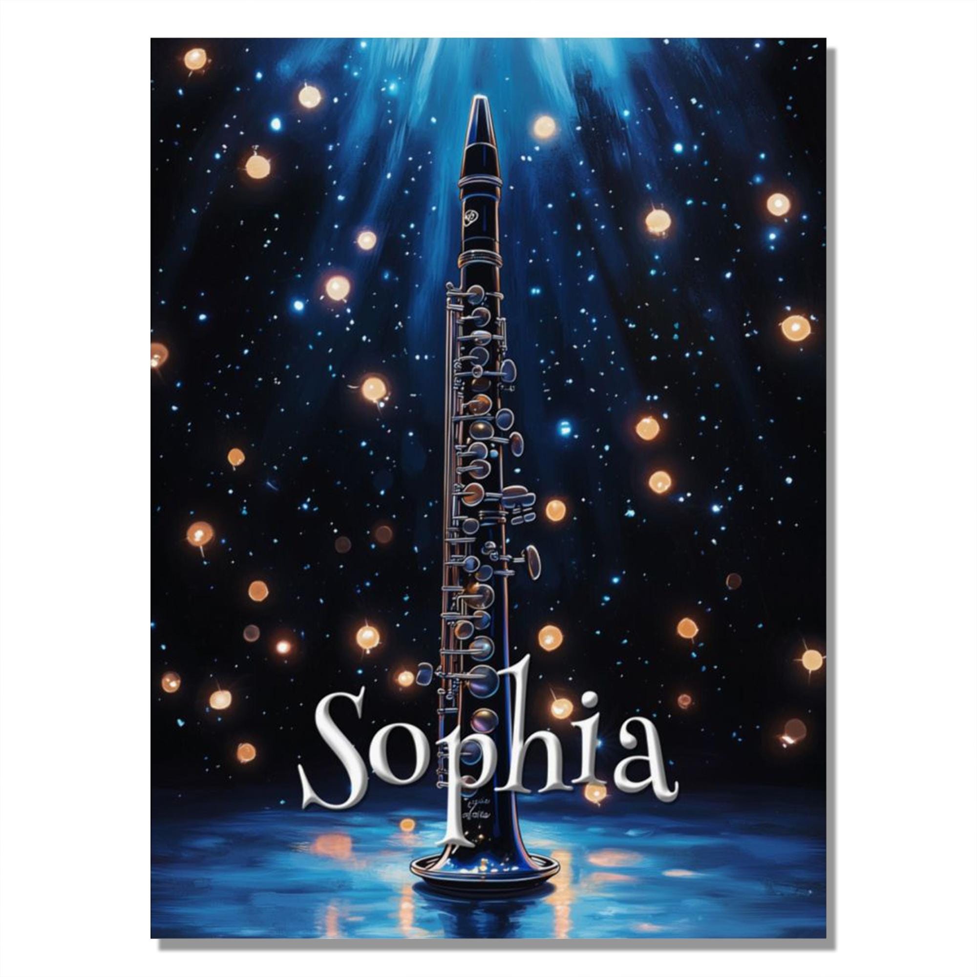 Personalized Clarinet Poster for Kids Poster – Grandchild Gift Idea ...