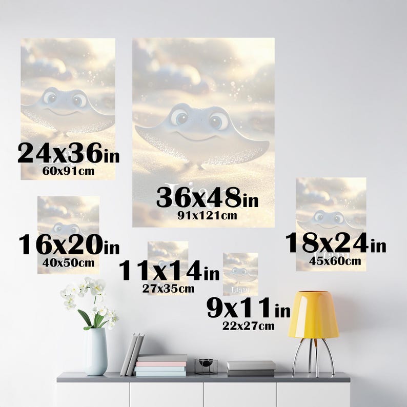 Personalized Stingray Poster for Kids Poster – Vibrant Color Print ...