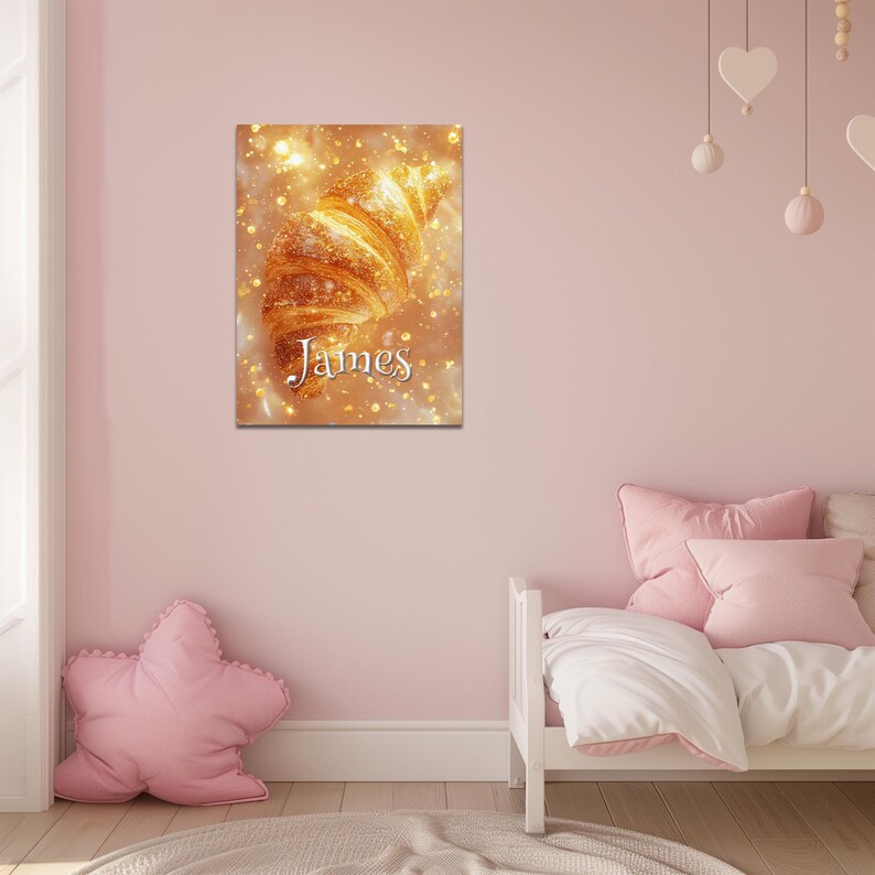 Personalized Croissant Poster for Kids – Modern Wall Poster – Learning ...