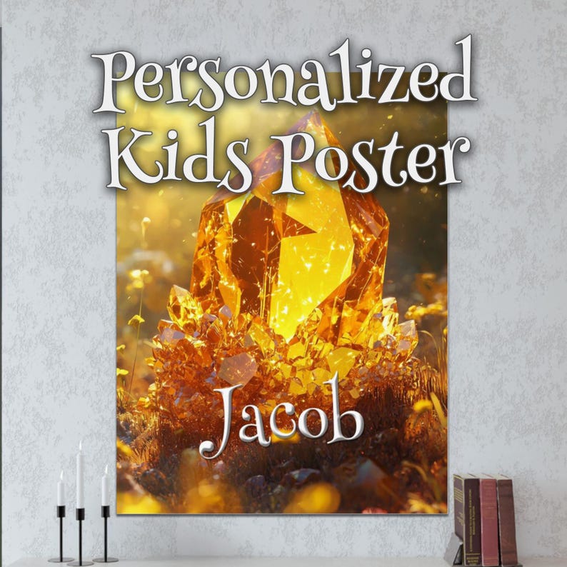 Personalized Topaz Poster for Kids Poster – Vibrant Color Print ...