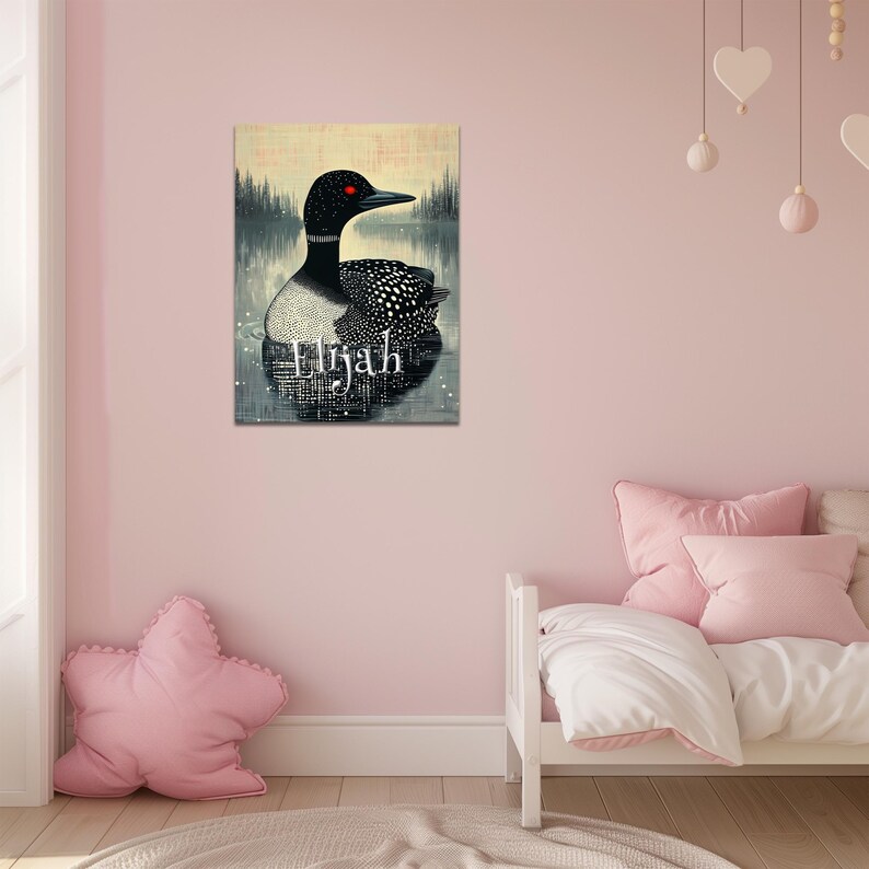 Personalized Common Loon Poster for Kids Poster – Perfect Kids Gift ...