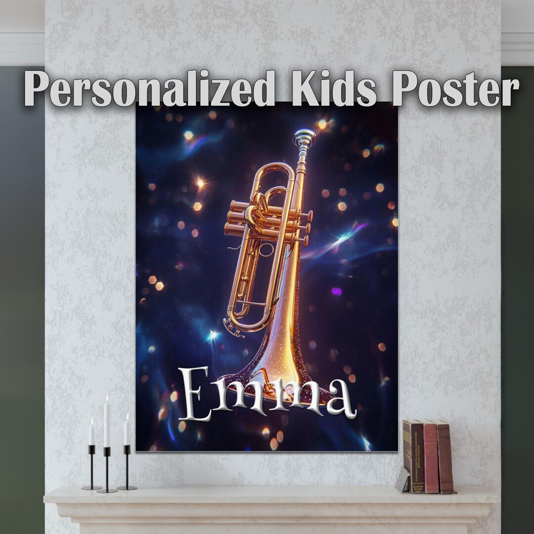 Personalized Trombone Poster for Kids – Inspires Imagination – Vibrant ...