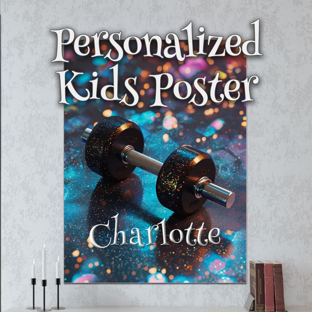 Personalized Gym Weights Poster for Kids – Educational Wall Art ...