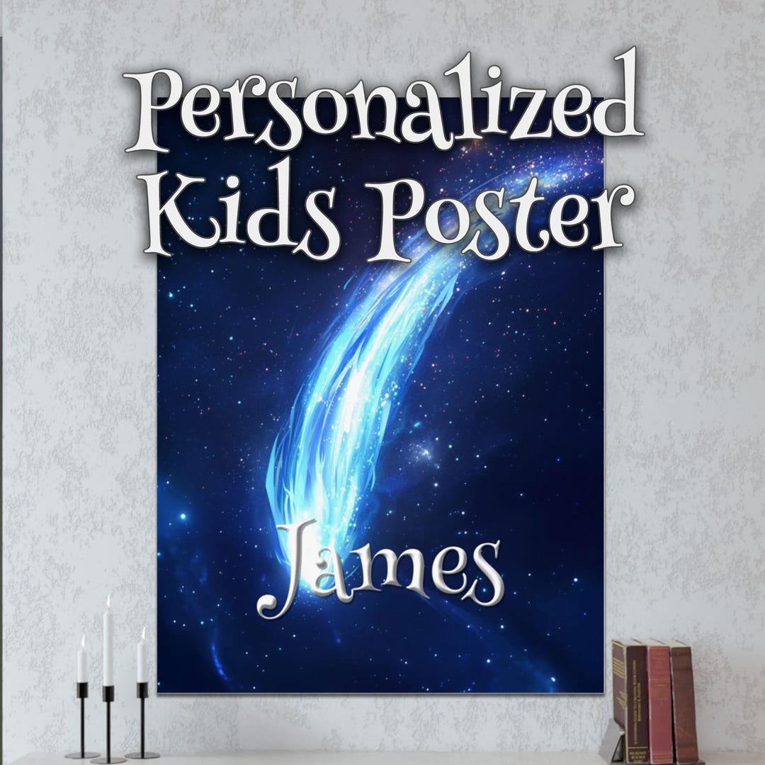 Personalized Comet Poster for Kids Poster – Creative Room Decor ...