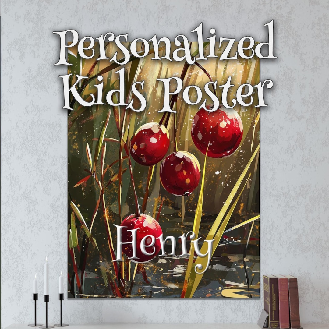 Personalized Cranberries Poster for Kids Poster – Grandchild Gift Idea ...