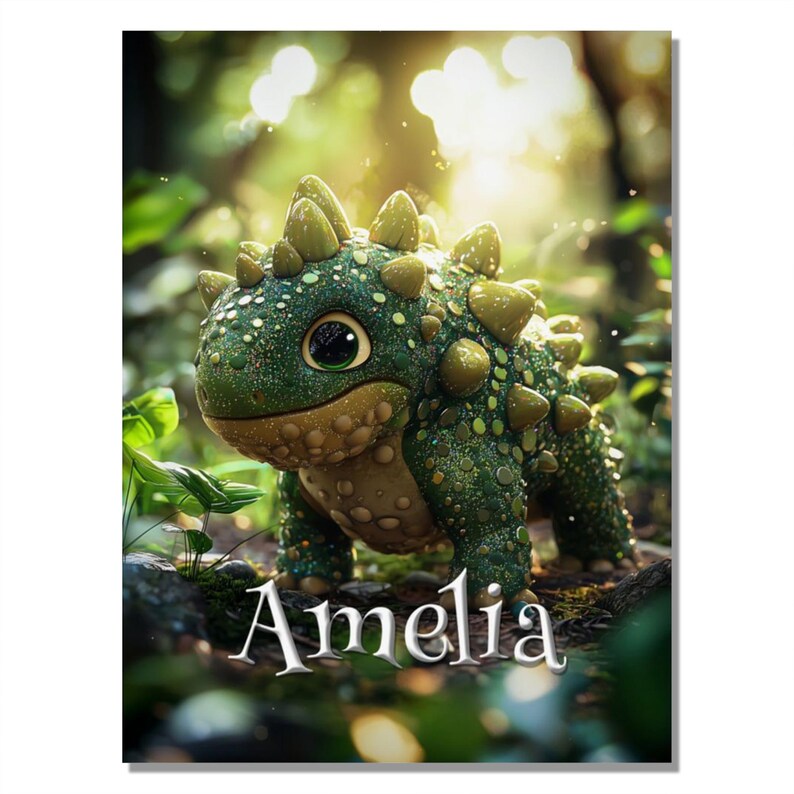 Personalized Ankylosaurus Poster for Kids Poster – Custom Poster Design ...