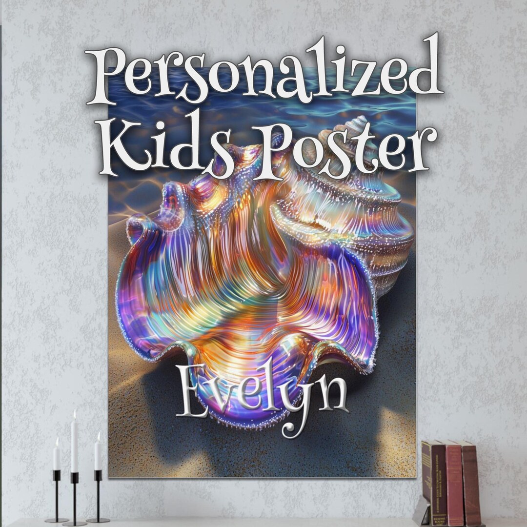 Personalized Giant Clam Poster for Kids Poster – Modern Wall Poster ...