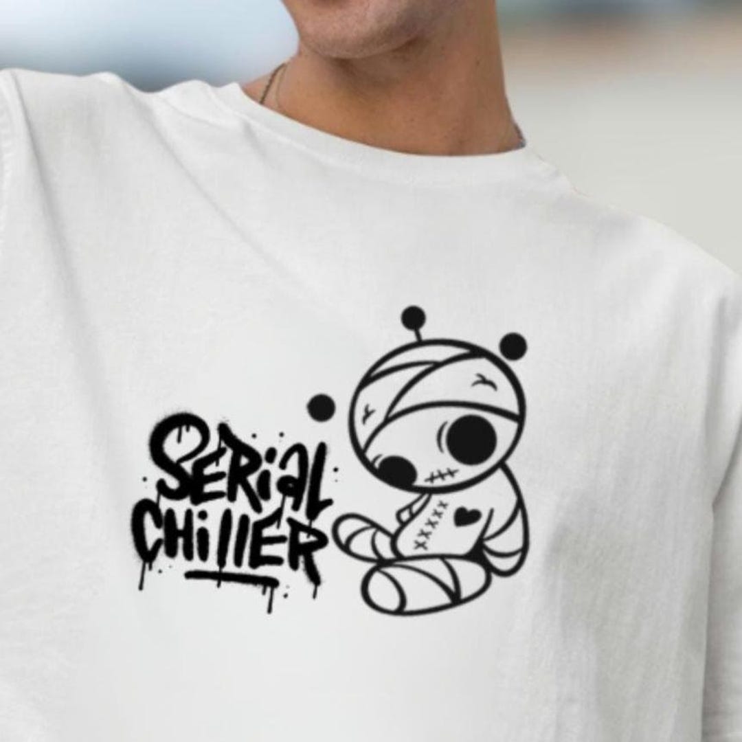 Serial Chiller Shirt Funny Voodoo Doll T Shirt Dark Humor Meme Tee ...