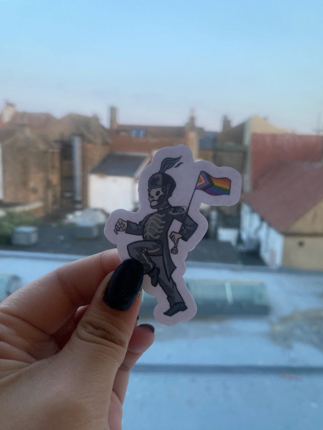 My Chemical Romance Black Parade Sticker With Progress Pride Flag – MCR ...
