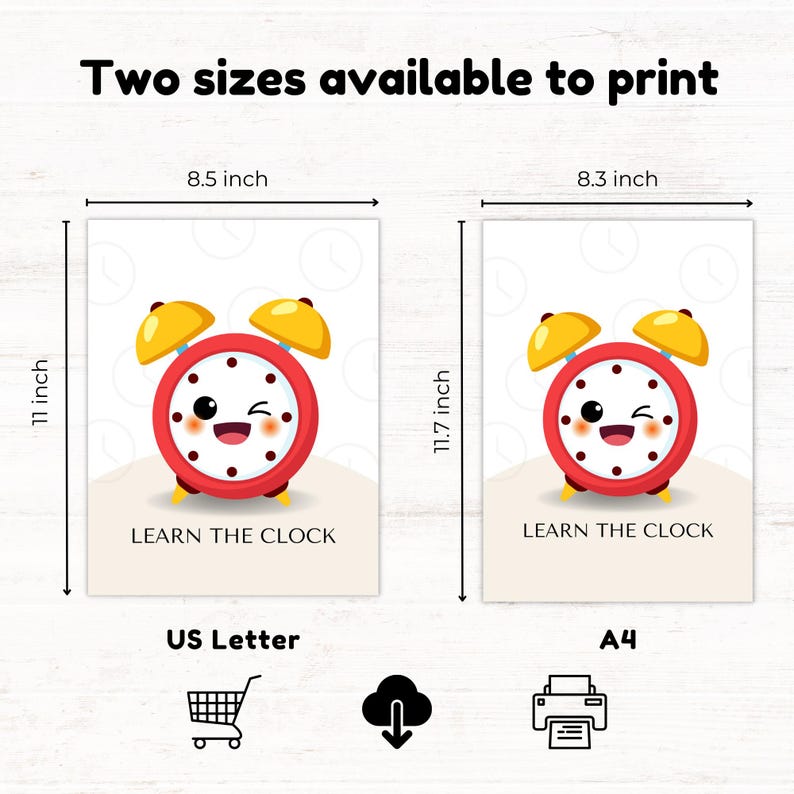 Learn to Tell Time Printable: Clock Puzzles & Math Activities (PDF) - Etsy