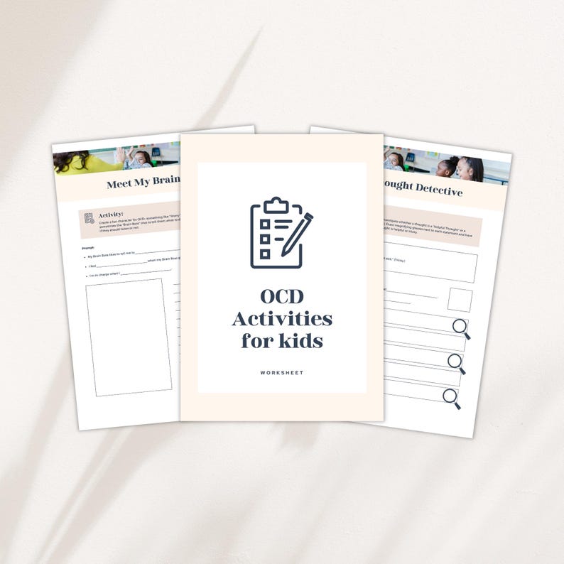 OCD Therapy Worksheets: ERP Activities for Kids, Teens, Adults ...