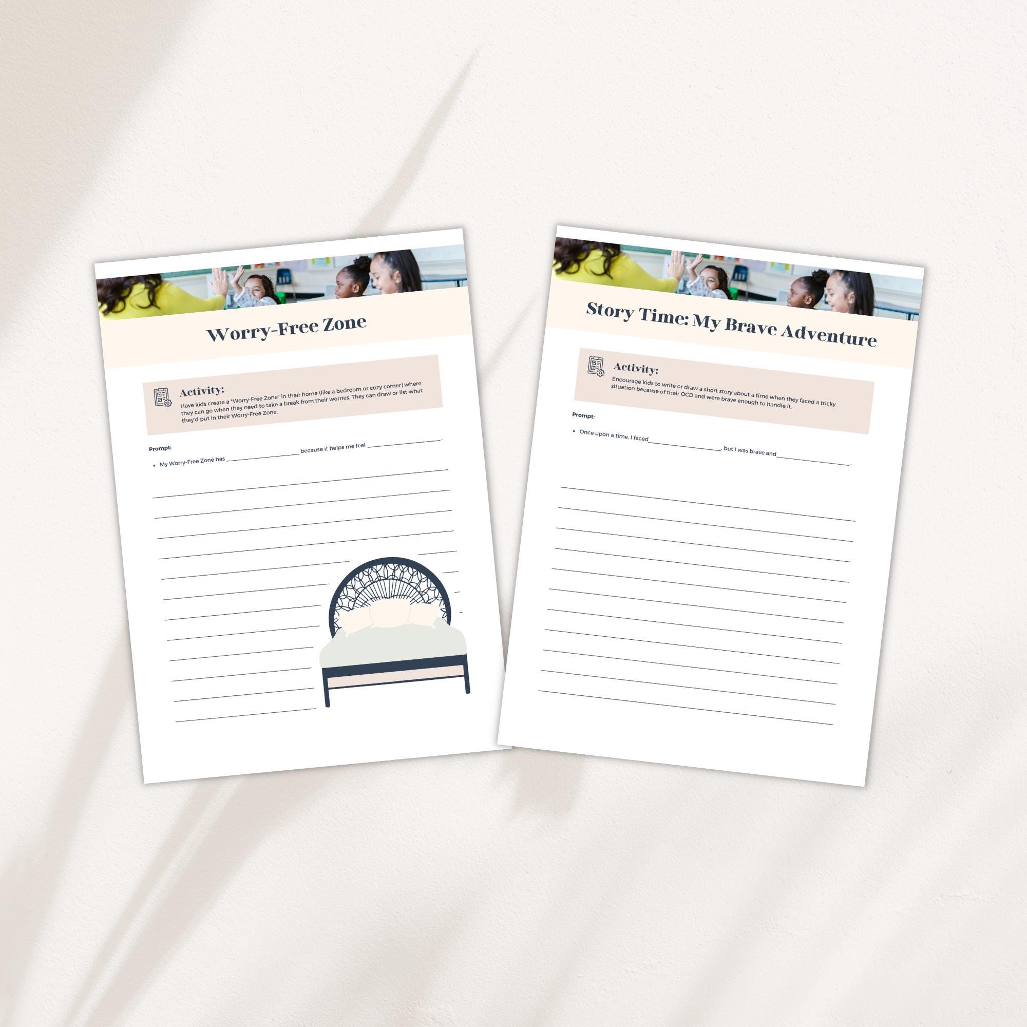 OCD Therapy Worksheets: ERP Activities for Kids, Teens, Adults ...