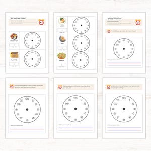 Learn to Tell Time Printable: Clock Puzzles & Math Activities (PDF) - Etsy