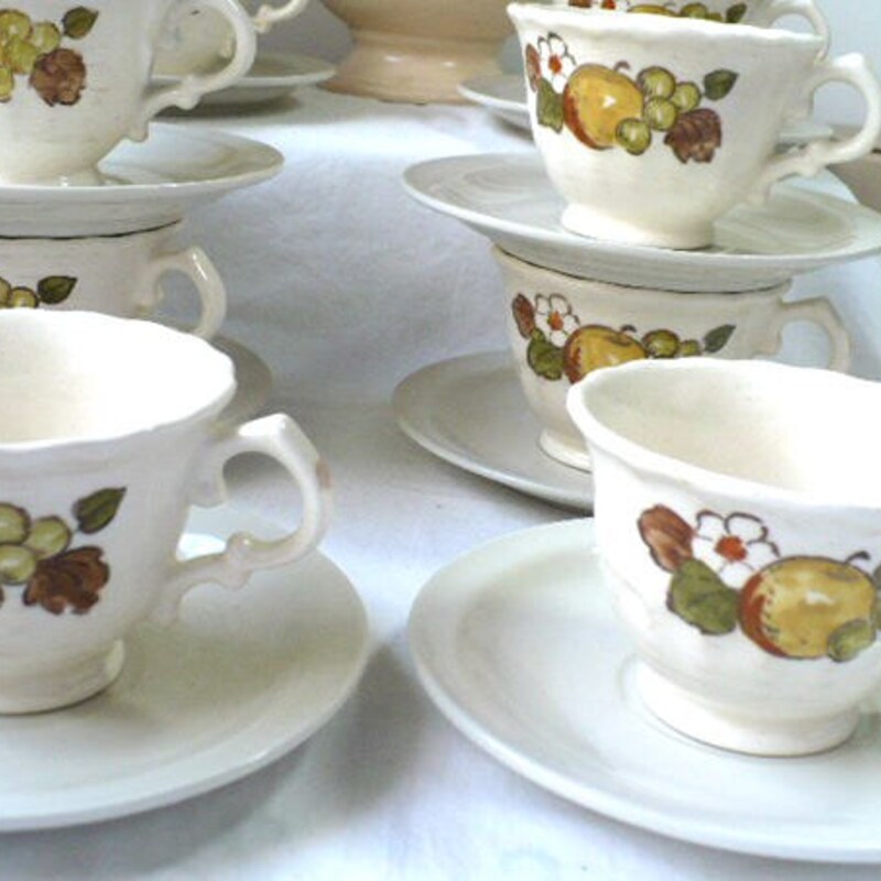 Ceramic Fruit Dinnerware Set - Etsy