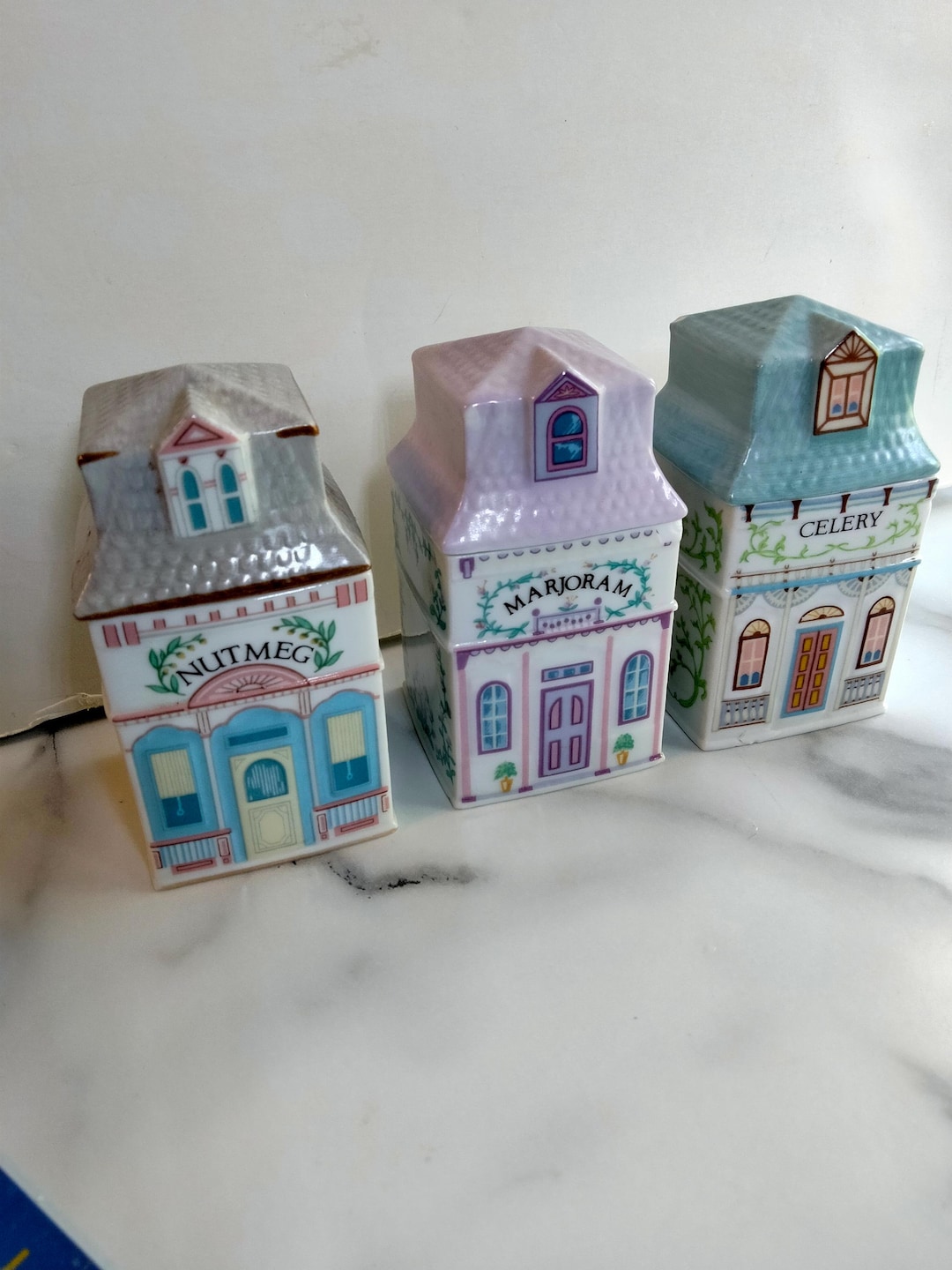 Lennox Spice Jar House Village Collection - Etsy