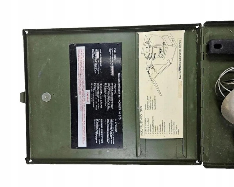 Vintage KOKUTRUSTNING 10B/S Field Cooker, OPTIMUS Stove Swedish Army ...