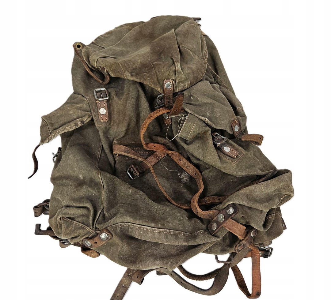 Vintage Swedish Military Backpack Rucksack WWII With Frame USED 35 L - Etsy