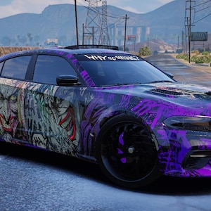 Joker Themed Hellcat 6 Seater Ready to Fivem - Etsy