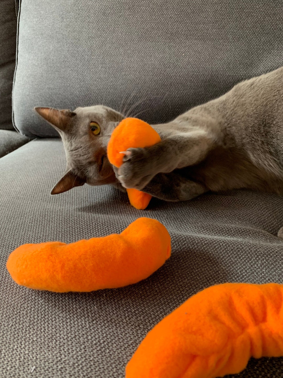 Crinkly Cheese Puff Catnip Toy! - Etsy
