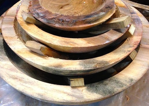 Precut Wooden Bowl Blanks, Rough Cut Bowls Blanks, Bowl Blanks, Woodturning Blanks, Blank For ...