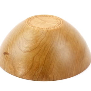 Small 7 1/2" Wooden Cherry Bowl / Candy Dish/ Serving Bowl/popcorn Bowl ...