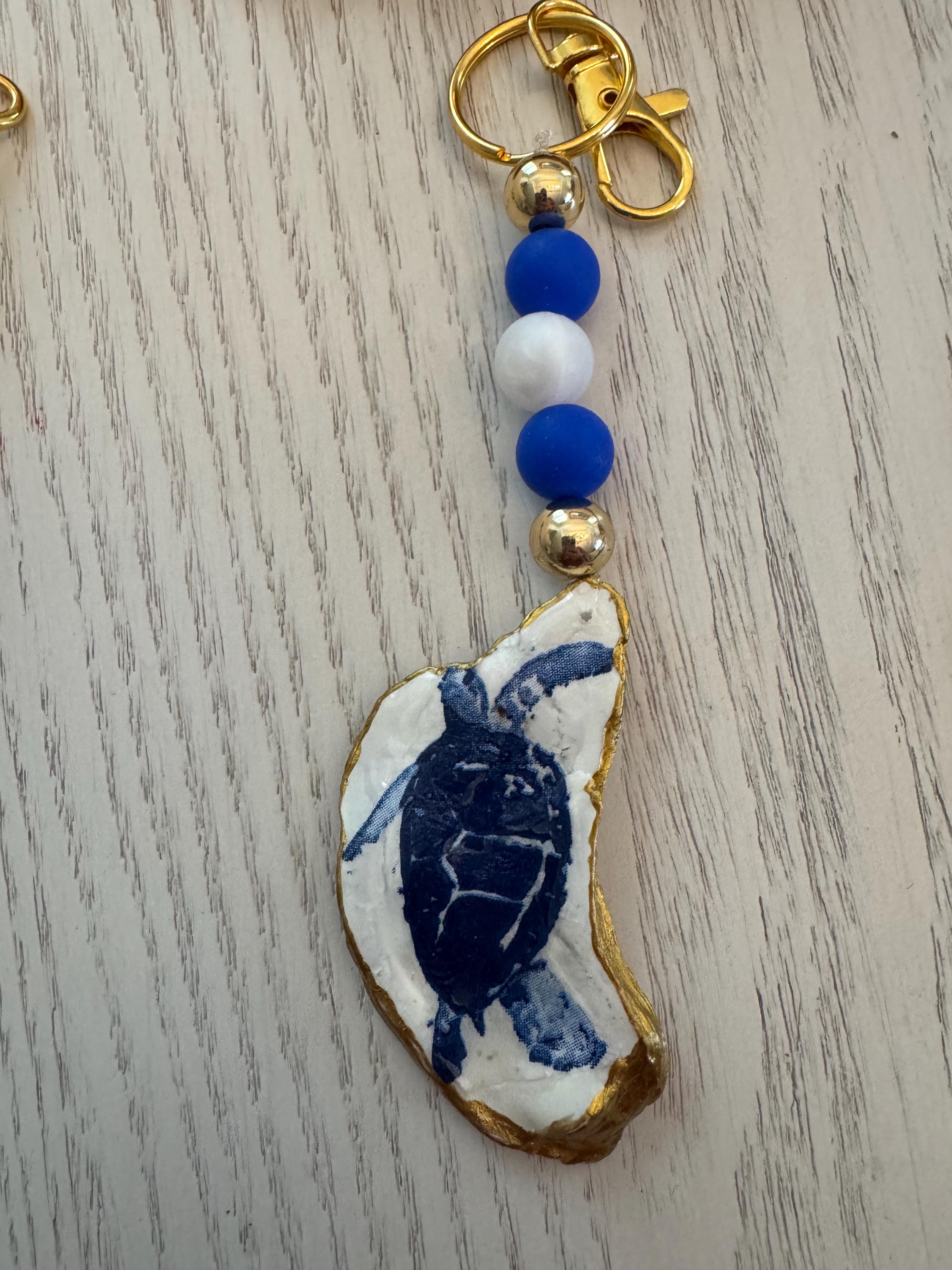Oyster Shell Keychain - Etsy