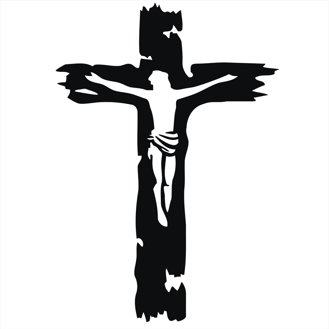 Decalart 1 Crucifix Sticker Christian Cross Church Protection Various ...