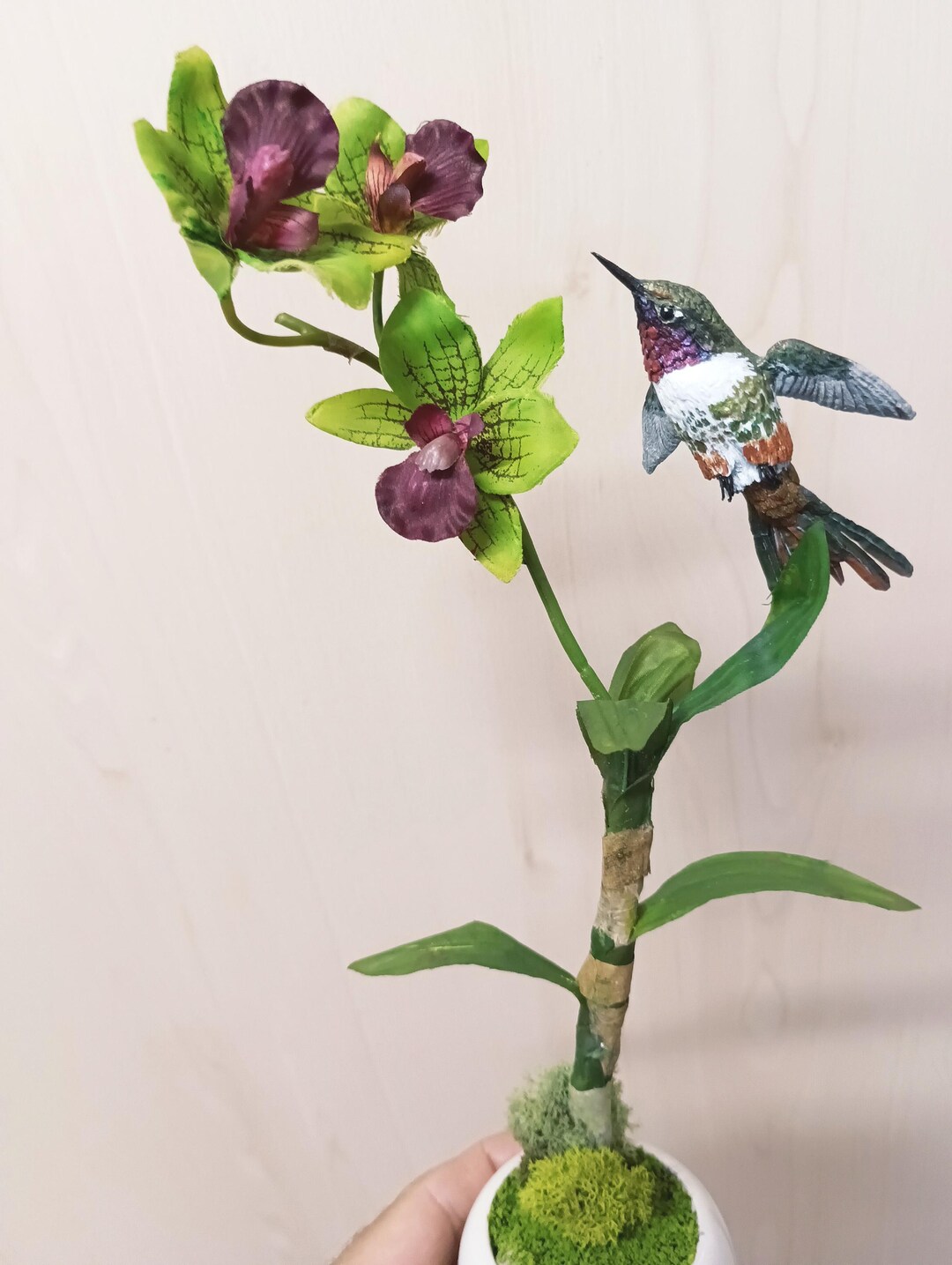 Amethyst Hummingbird Life-size Sculpture - Etsy
