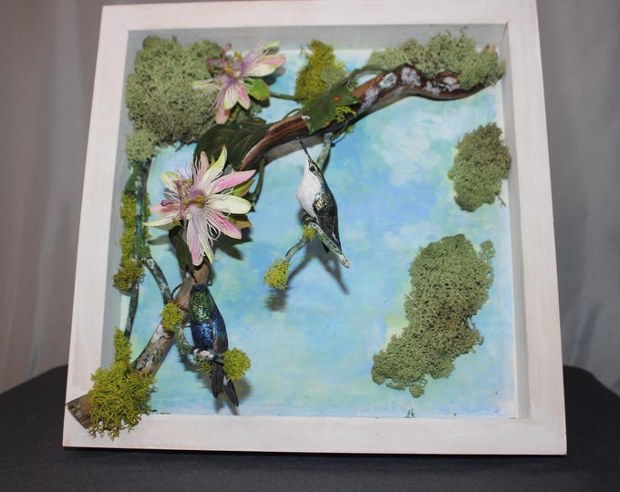 Handmade Life-size Hummingbirds. Crowned Woodnymph. - Etsy