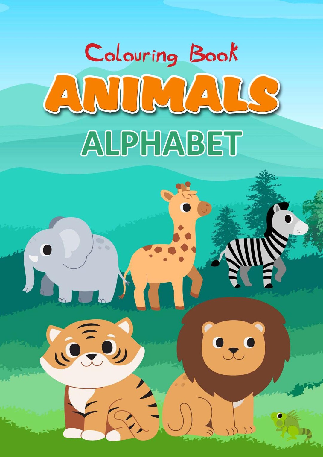 Coloring Animal Alphabet Book, Animal Alphabet, Kids Activity and ...