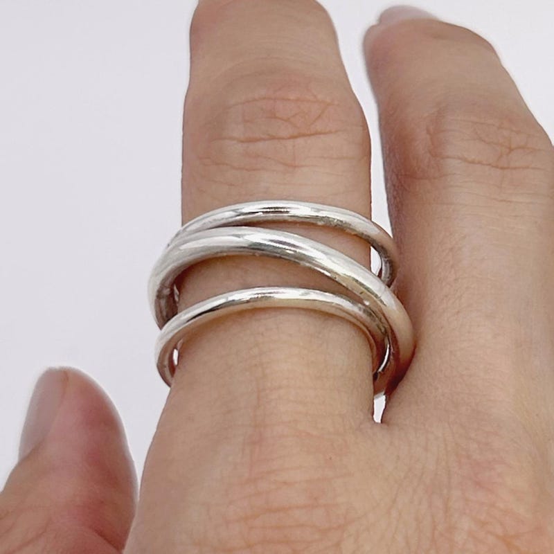 Overlapping Ring - Etsy