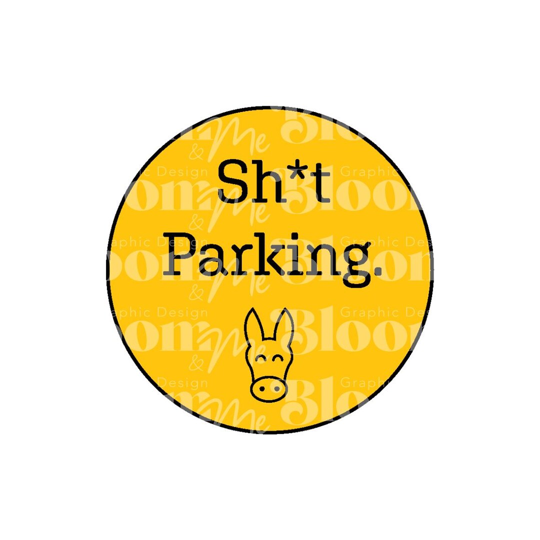 Funny Failed Parking Sticker Digital Download | Quirky Car Stickers for ...