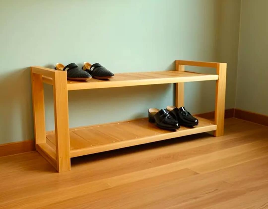 DIY Wooden Shoe Rack Plans – Shoe Storage Rack Plans – Wooden Rack ...