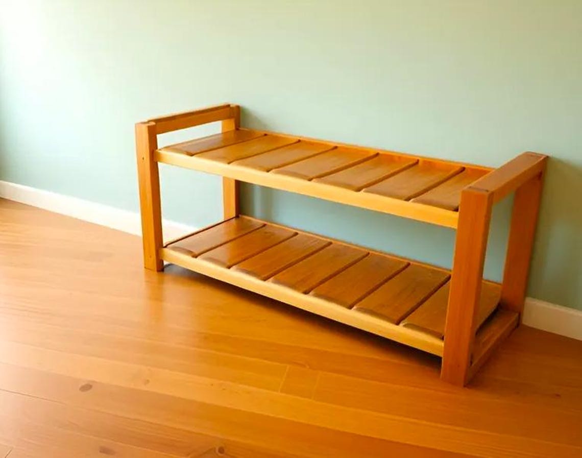 DIY Wooden Shoe Rack Plans – Shoe Storage Rack Plans – Wooden Rack ...