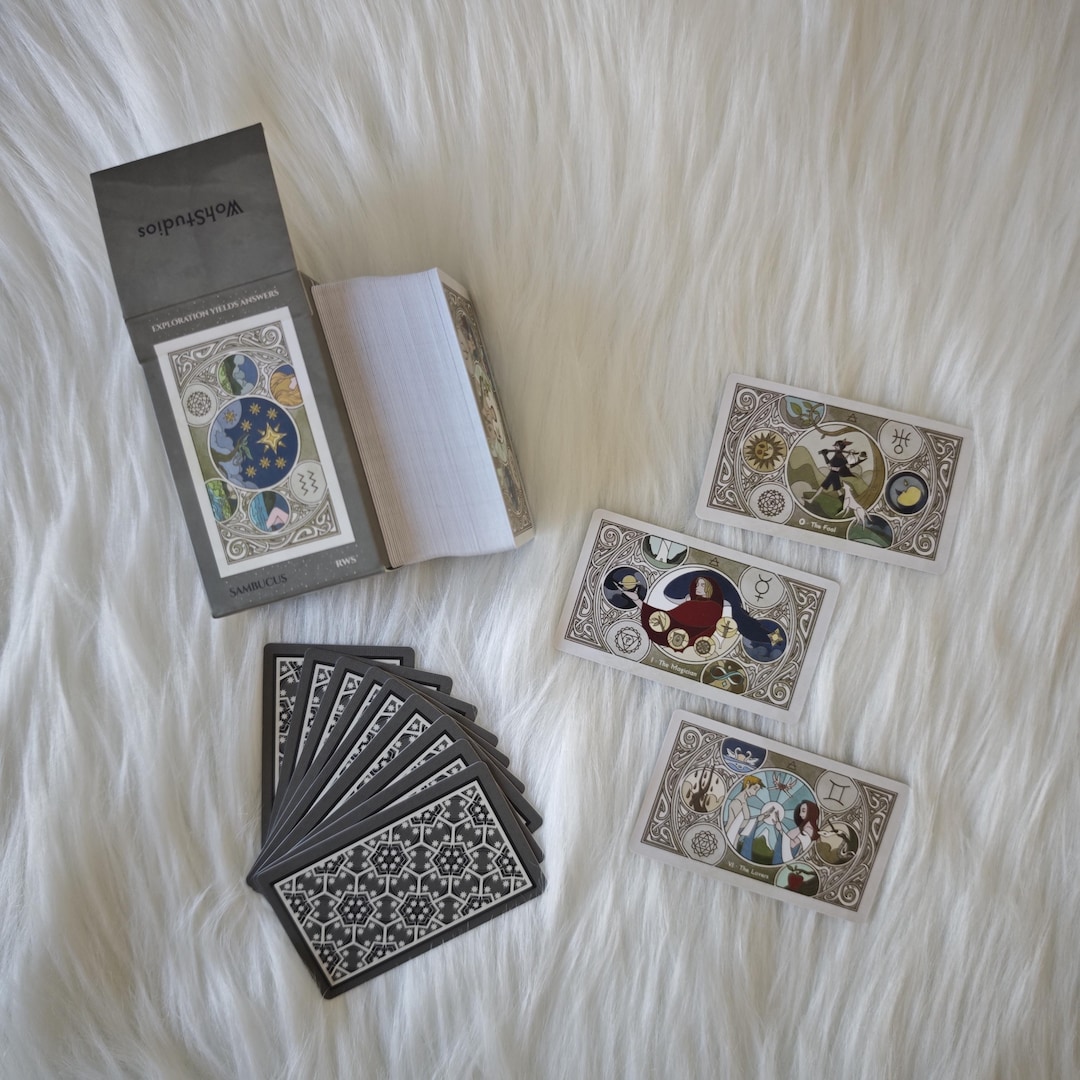 Mini RWS Tarot Deck, Pocket Travel Tarot Cards, Rider Waite Style ...