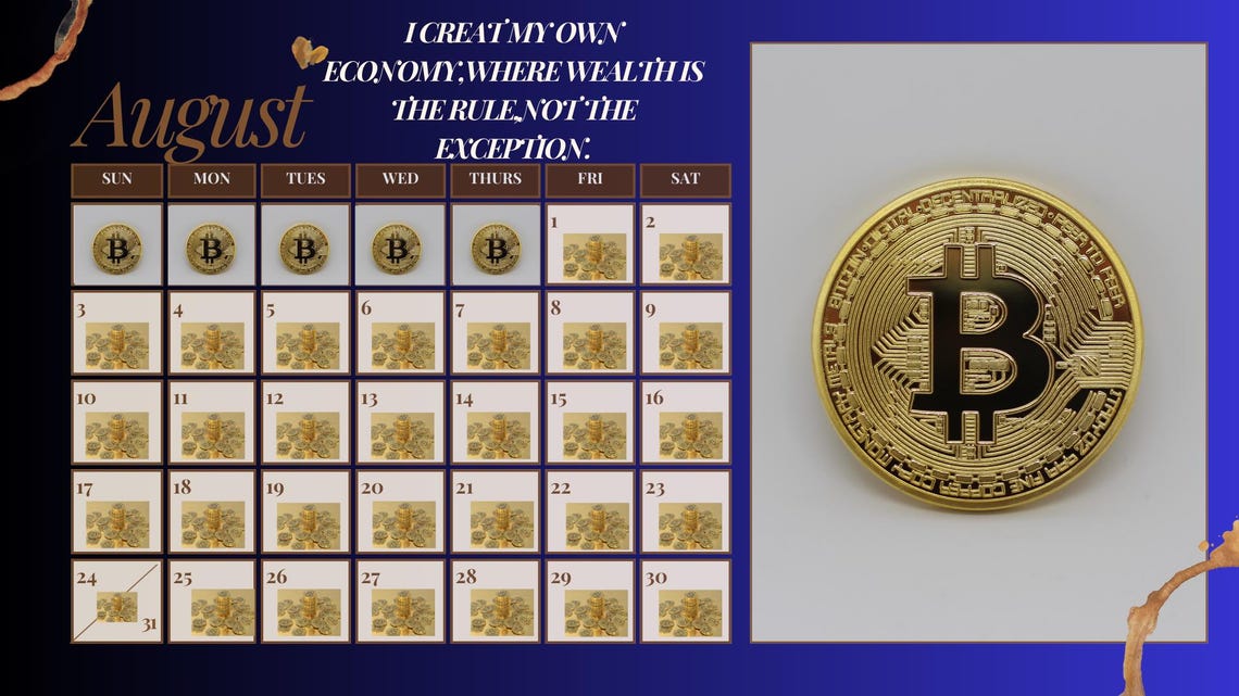 Wall Calendar,low of Atraction,abundance Calendar,monifestation Journal ...