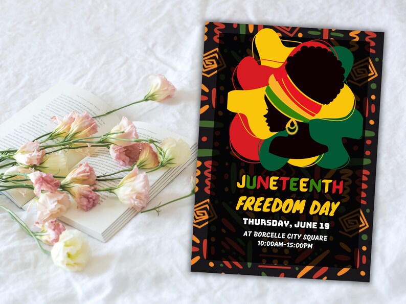 Juneteenth Invitation, Black Freedom, Juneteenth Evite, Juneteenth ...