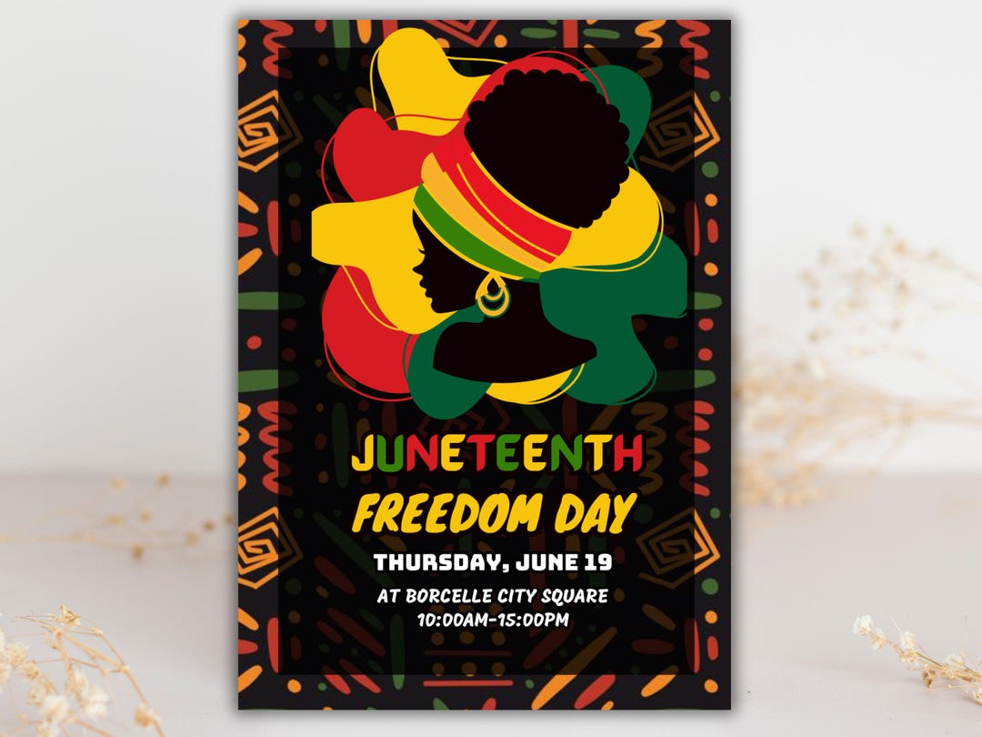 Juneteenth Invitation, Black Freedom, Juneteenth Evite, Juneteenth ...