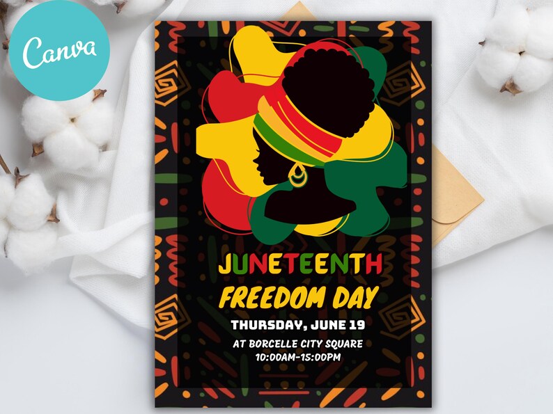 Juneteenth Invitation, Black Freedom, Juneteenth Evite, Juneteenth ...