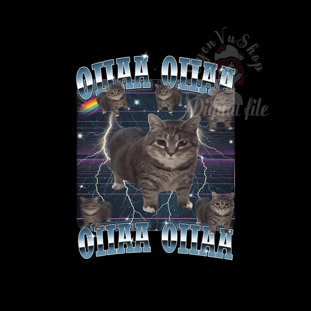Funny Viral Oia Cat Meme Png Gift for Woman and Man, Silly Cats Png ...
