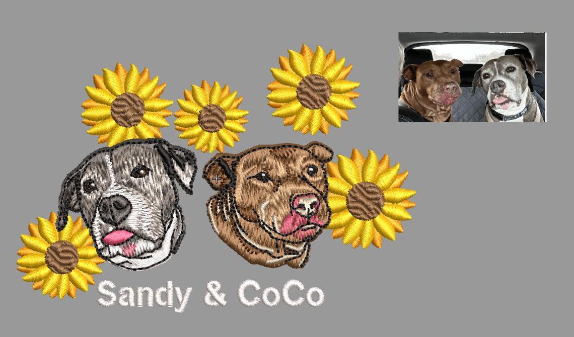 Custom Pet Embroidery Designs, Dog Logo, Custom Digitizing Services ...