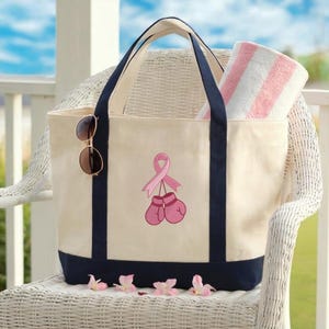 Digital Embroidery File – Breast Cancer Awareness Pink Ribbon Boxing ...