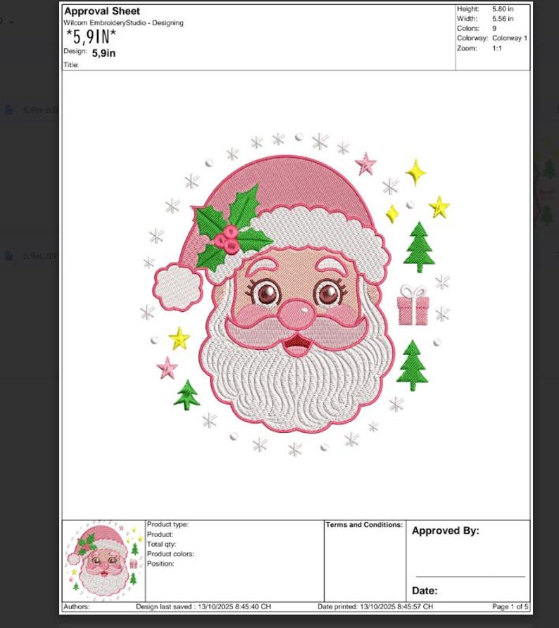 Cute Santa Claus Embroidery Design – Christmas Holiday Face Machine ...