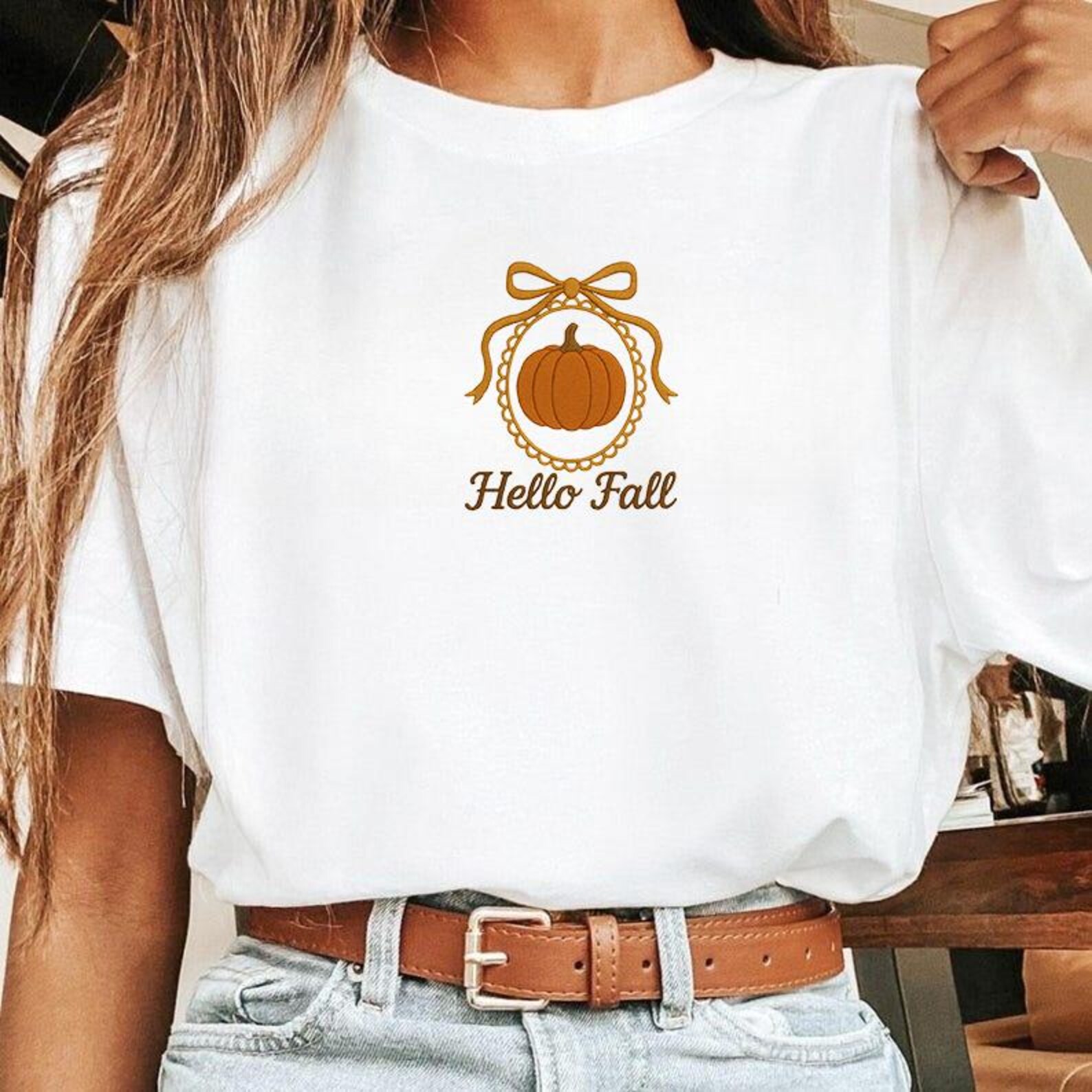 Hello Fall Embroidery Design Bundle - Autumn Leaf, Pumpkin, Mushroom ...