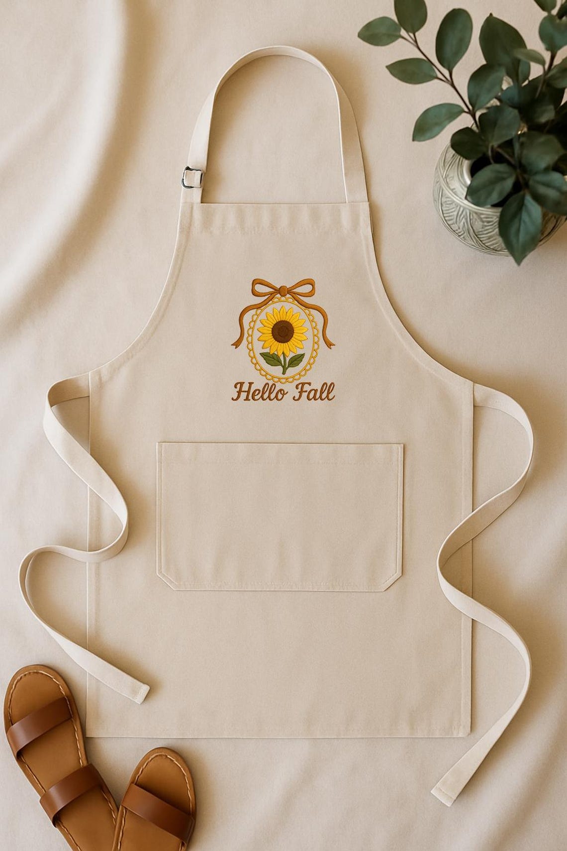 Hello Fall Embroidery Design, Autumn Mushroom Embroidery Pattern ...